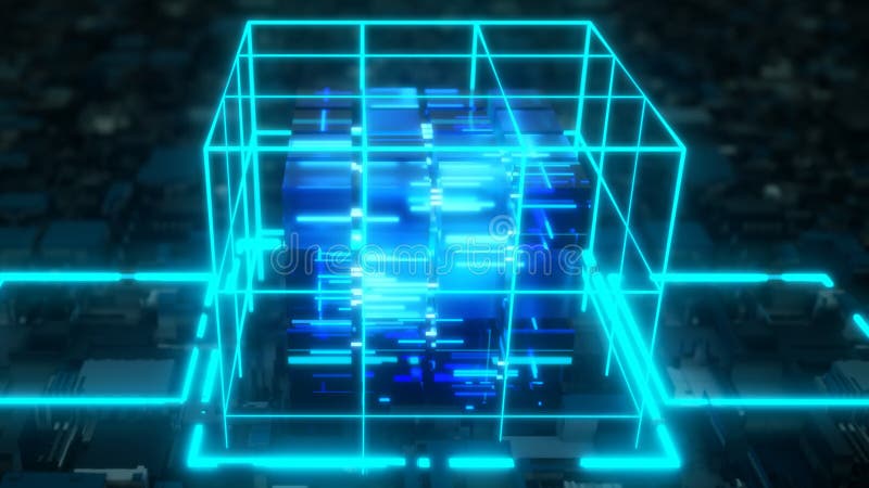 AI deep learning computer. stock footage. Video of digital - 118273934