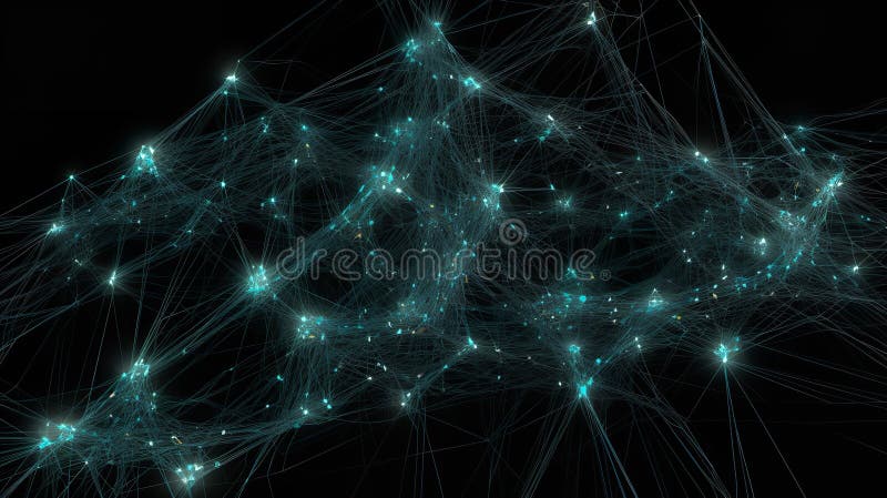 AI Deep Learning Concept - Neural Network Stock Illustration ... AI Deep Learning Concept - Neural Network Stock Illustration ...