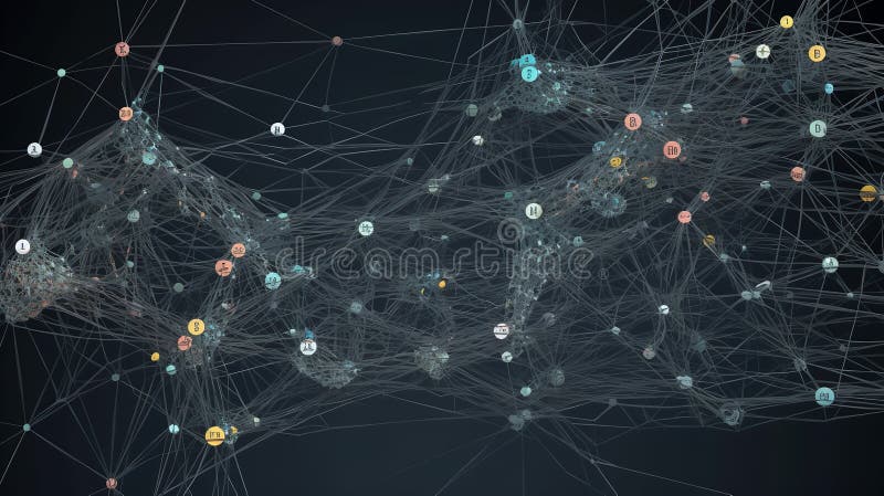 AI Deep Learning Concept - Neural Network Stock Illustration ... AI Deep Learning Concept - Neural Network Stock Illustration ...