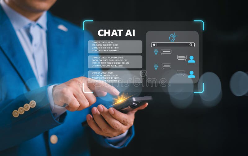 Ai Digital Chatbot for Provide Access To Information Stock Image ...