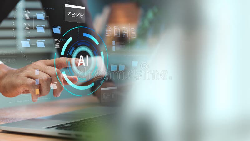 AI and Digital Transformation, Professional Using Digital Tools for ...