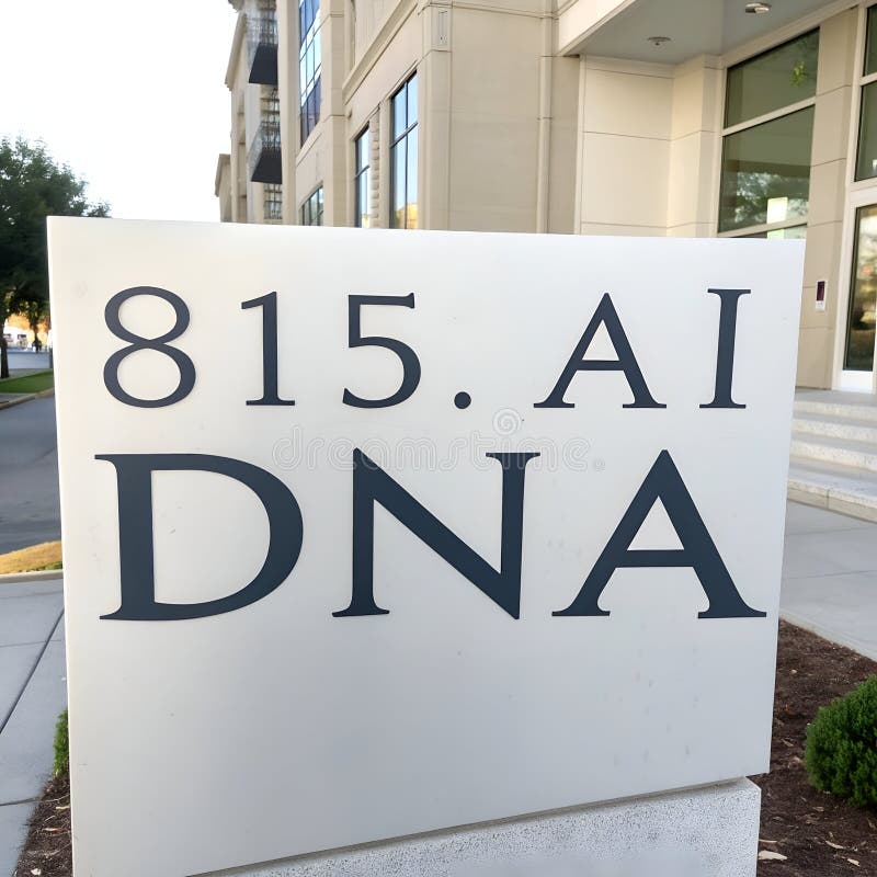 AI DNA Symbol for Artificial Intelligence and Genetics â€ Stock ...