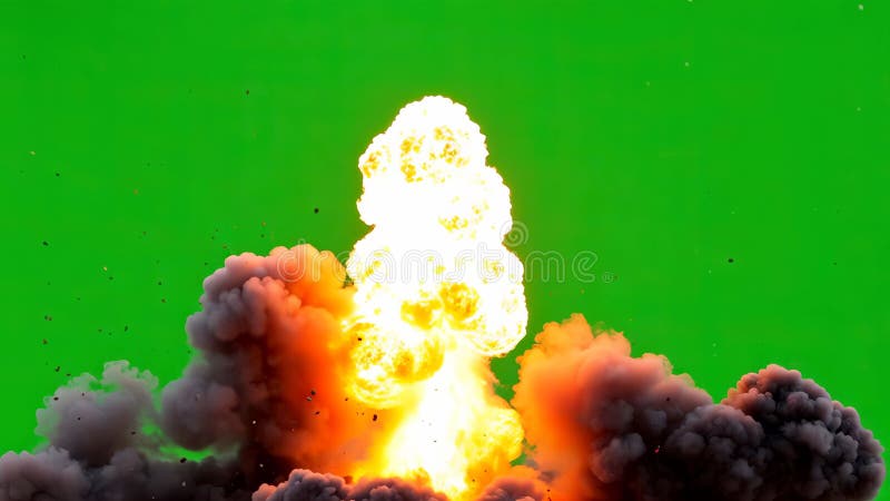 AI Dramatic Explosion with Fire and Smoke Stock Video - Video of screen ...