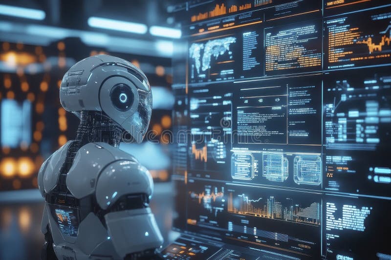 AI-Driven Automated Payments and Virtual Banking Systems Stock Photo ...