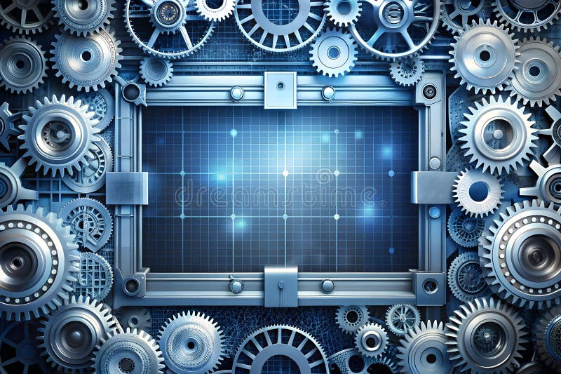 AI Driven Automation Border Frame Concept As a Clean Border Frame with ...