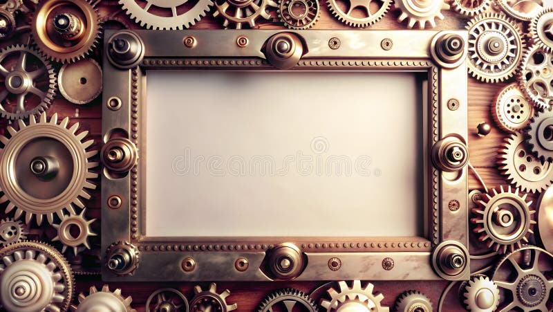 AI Driven Automation Border Frame Concept As a Clean Border Frame with ...