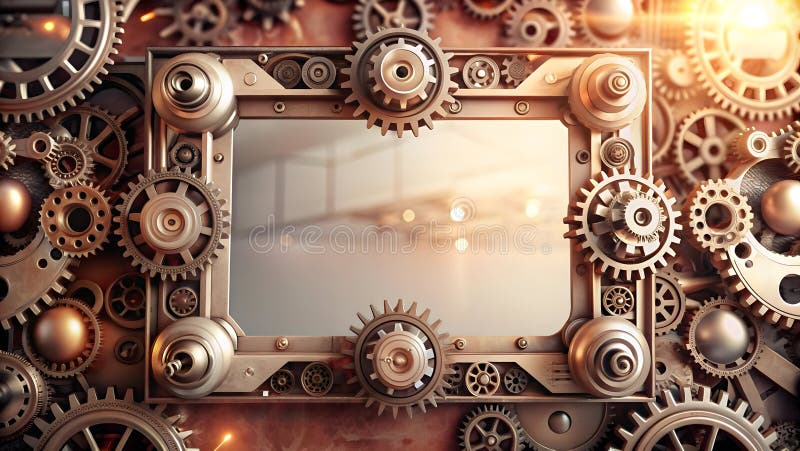AI Driven Automation Border Frame Concept As a Clean Border Frame with ...