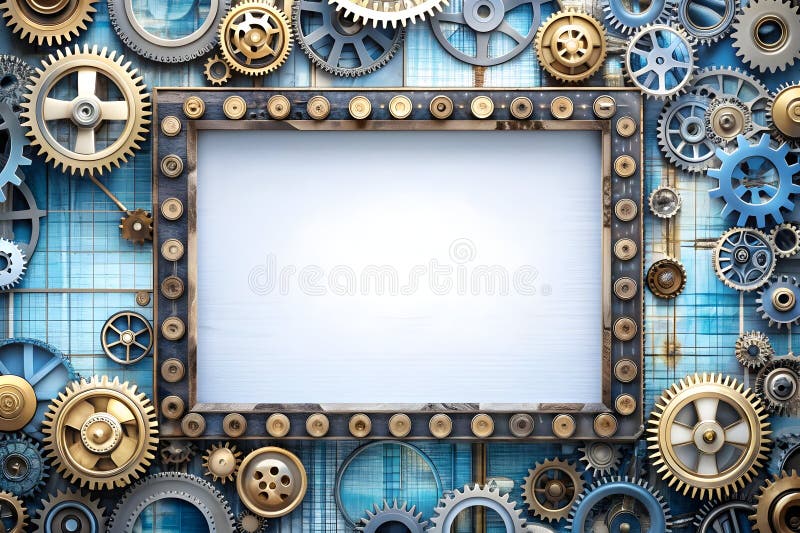 AI Driven Automation Border Frame Concept As a Clean Border Frame with ...