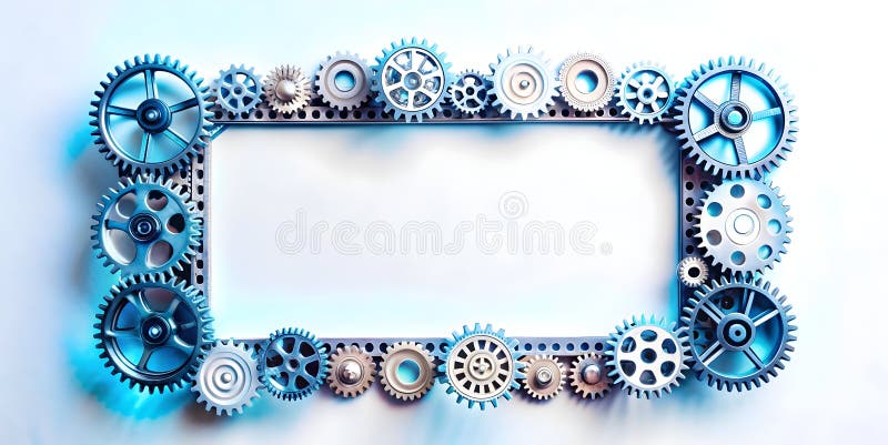 AI Driven Automation Border Frame Concept As a Clean Border Frame with ...