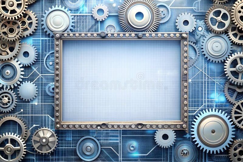 AI Driven Automation Border Frame Concept As a Clean Border Frame with ...