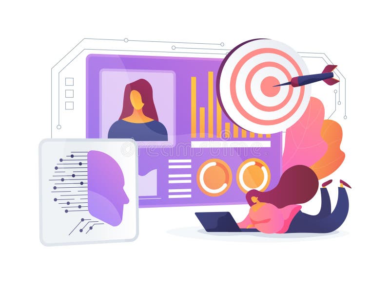 AI-Driven Behavioral Targeting Abstract Concept Vector Illustration ...