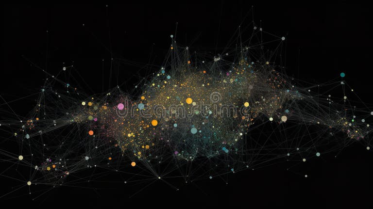 AI Driven Big Data Analytics Visualization Stock Illustration ...
