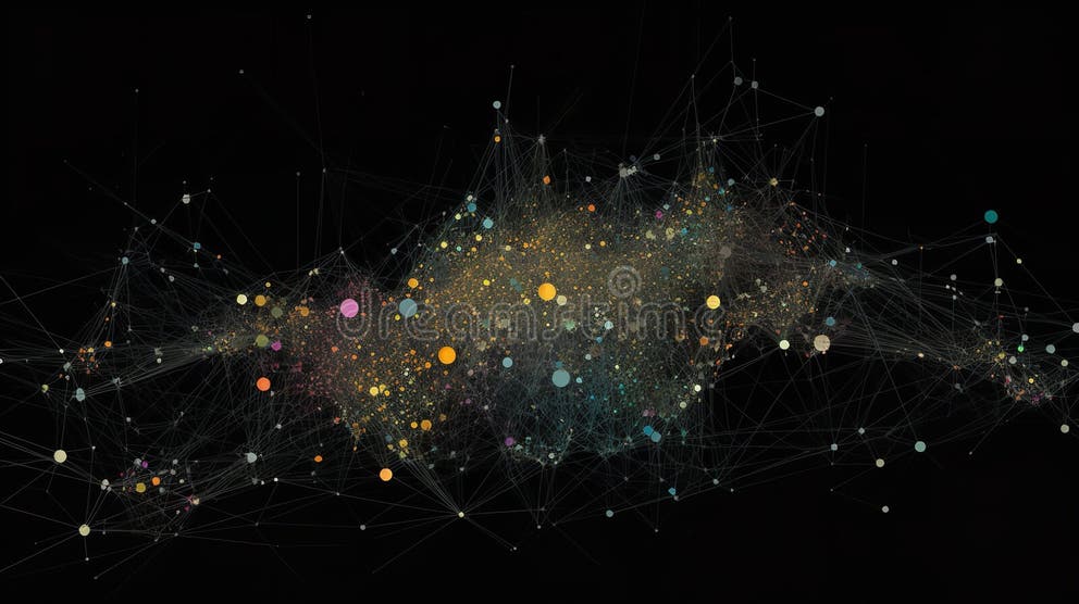 AI Driven Big Data Analytics Visualization Stock Illustration ...