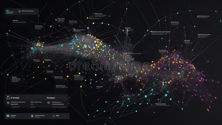 AI Driven Big Data Analytics Visualization Stock Illustration ...