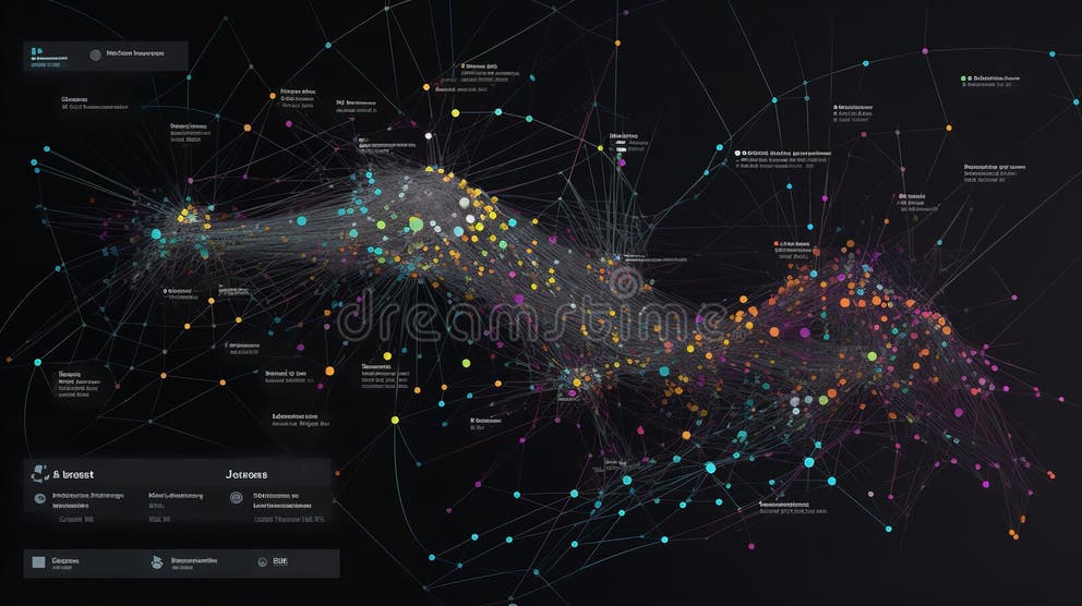 AI Driven Big Data Analytics Visualization Stock Illustration ...