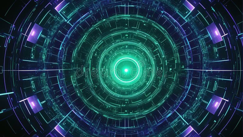 Quantum Light Grid – Abstract Fractal Realms Energy Pattern Stock ...