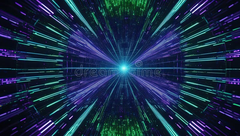 Quantum Light Grid – Abstract Fractal Realms Energy Pattern Stock ...