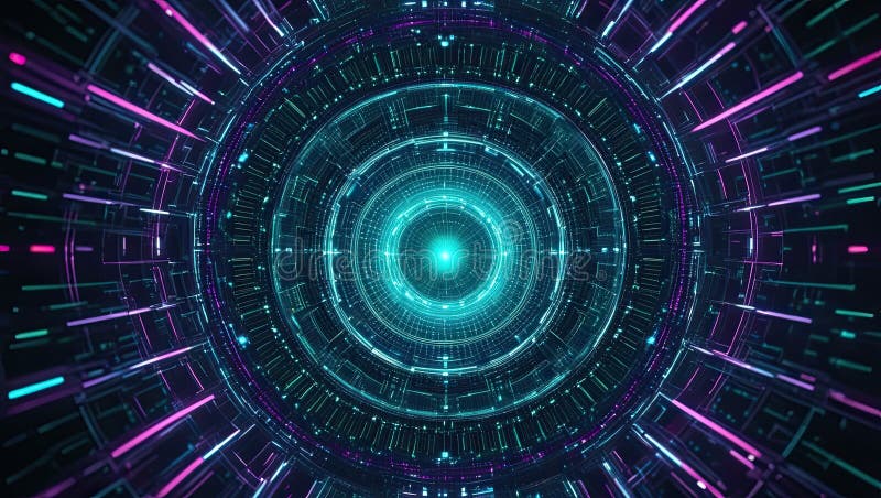 Quantum Light Grid – Abstract Fractal Realms Energy Pattern Stock ...