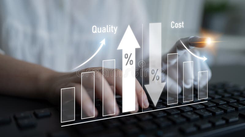 AI-driven Cost Reduction and Quality Improvement Strategy Latch Stock Photo - Image of chart ...