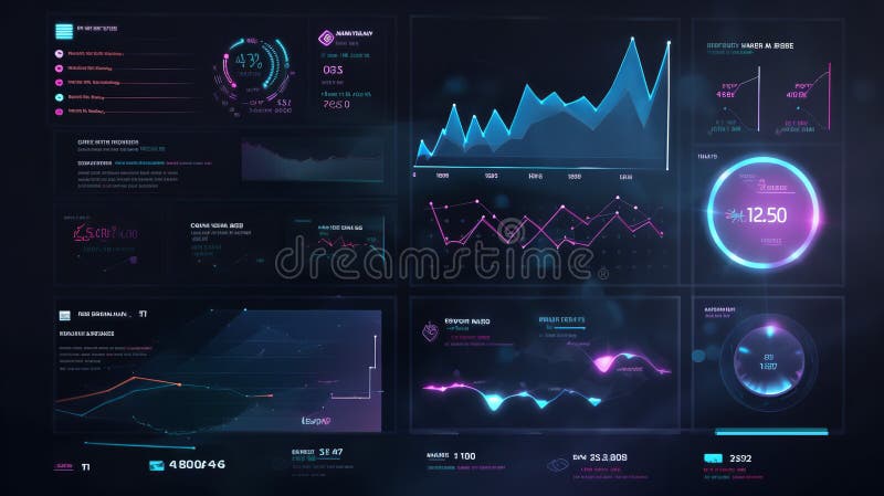 Ai Driven Customer Data Analysis Stock Illustration Illustration Of
