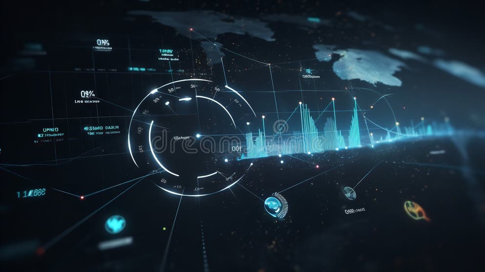 Ai Driven Customer Data Analysis Stock Illustration Illustration Of