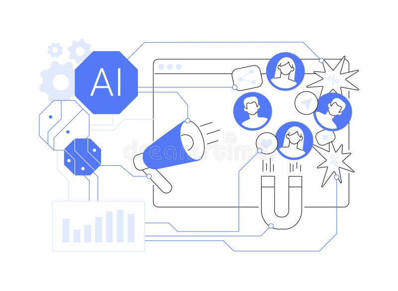 AI-Driven Customer Engagement Analytics Abstract Concept Vector ...