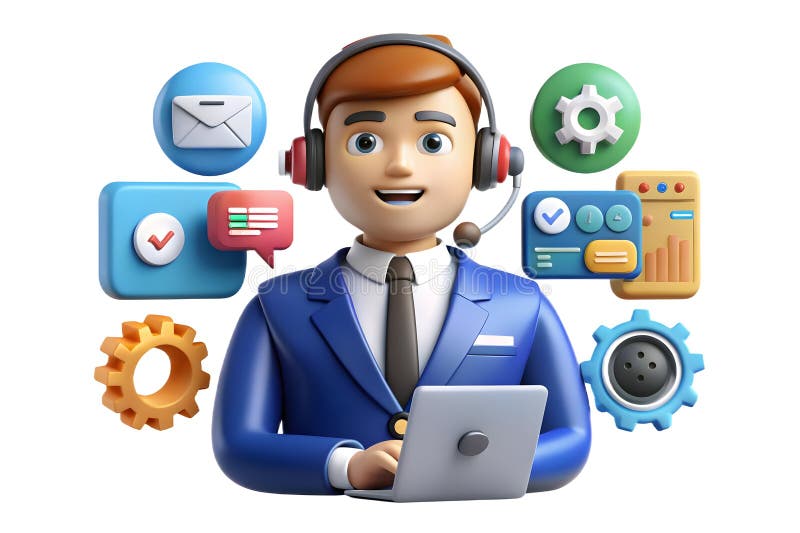 AI Driven Customer Support Interaction Concept As a Candid Capture of a ... AI Driven Customer Support Interaction Concept As a Candid Capture of a ...