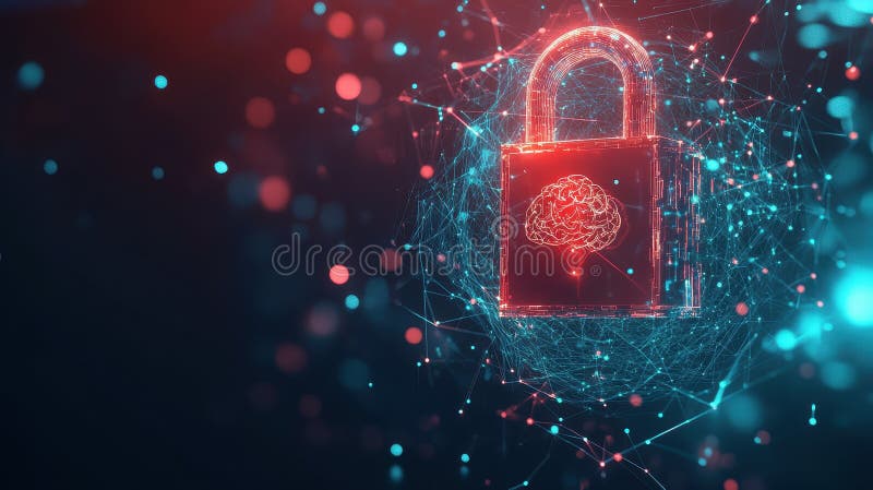 AI-Driven Cybersecurity Concept Featuring Neural Network Protection ...