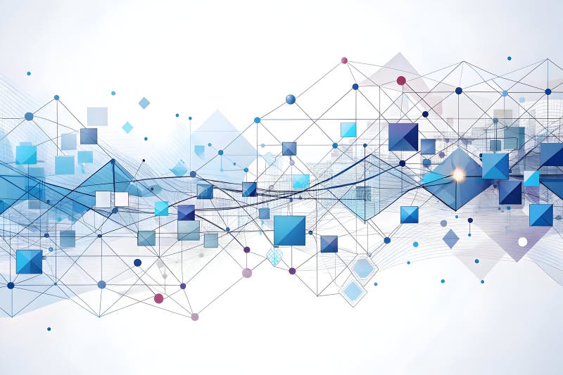 AI Driven Data Flow Elements Concept As Abstract Elements Featuring Dynamic Data Streams Flowing ...