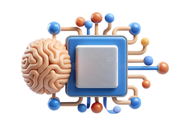 AI Driven Digital Brain Frame Concept As a Minimalistic Border Frame ...