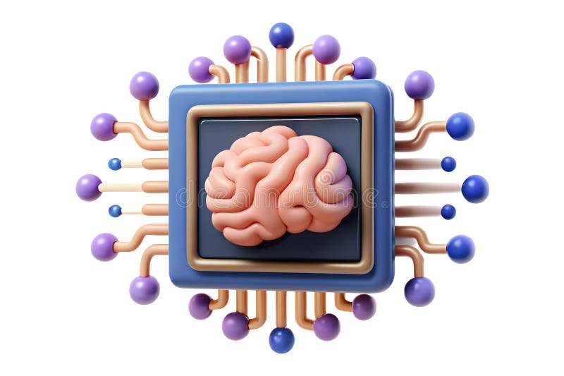 AI Driven Digital Brain Frame Concept As a Minimalistic Border Frame ...
