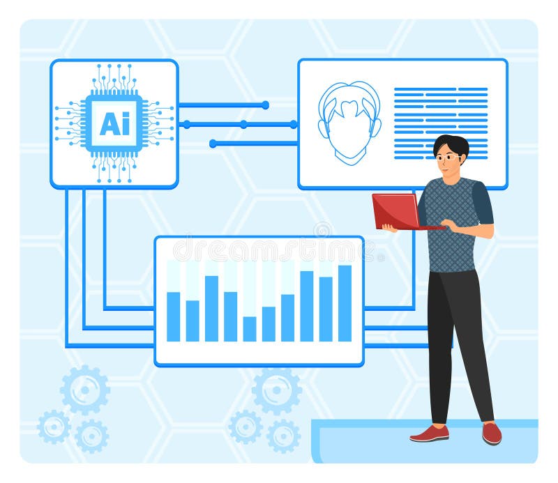 AI Driven Diversity and Inclusion Initiatives. Stock Vector ...