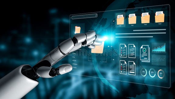 AI-driven Document Management System with Intelligent Data Analysis Dashboard. Fermion Stock ...