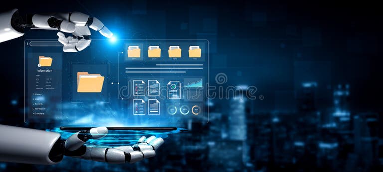 AI-driven Document Management System with Intelligent Data Analysis Dashboard. Fermion Stock ...