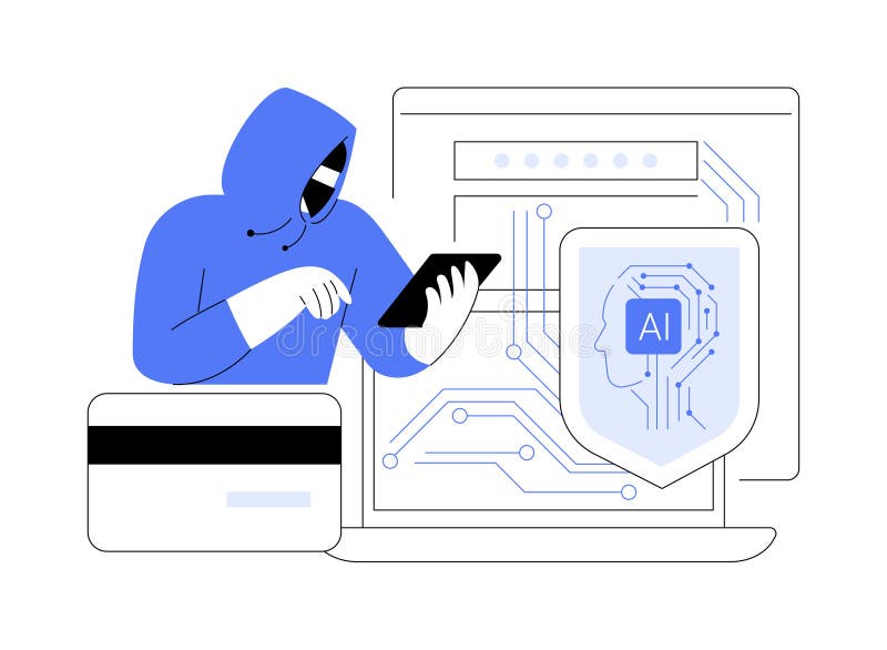 AI-Driven Fraud Prevention Abstract Concept Vector Illustration. Stock ...