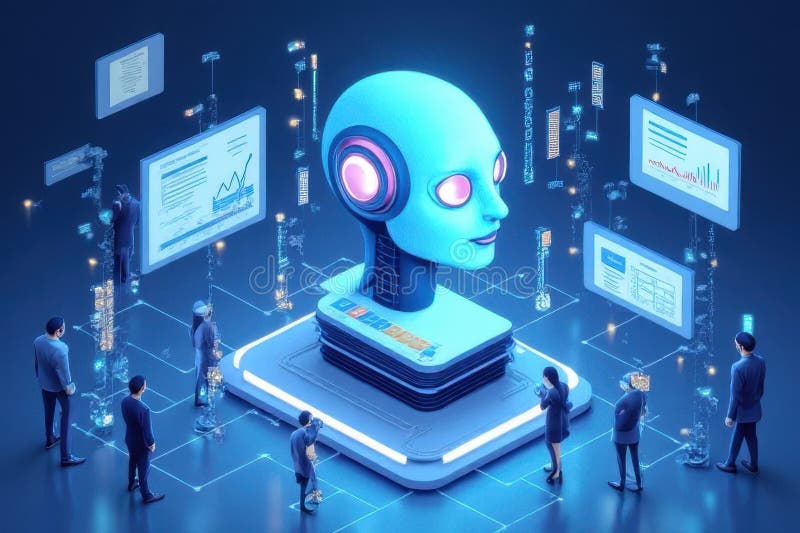 AI-Driven Innovations Reshaping Consumer Interaction Stock Illustration ...