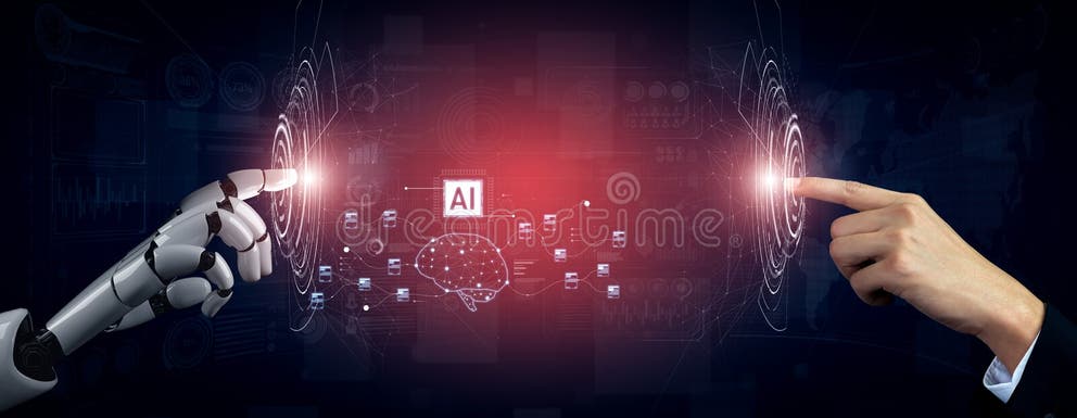 AI-Driven Neural Network Data Computation Vouch Stock Photo - Image of ...