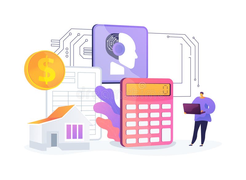 Property Valuation Trendy Icon, Glyph Style Isolated on White ...