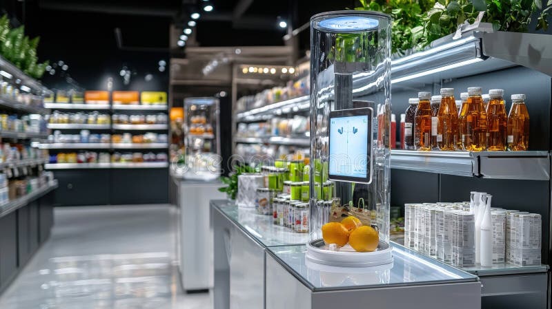 Ai-driven Retail Innovation Small Store Product Display Modern ...