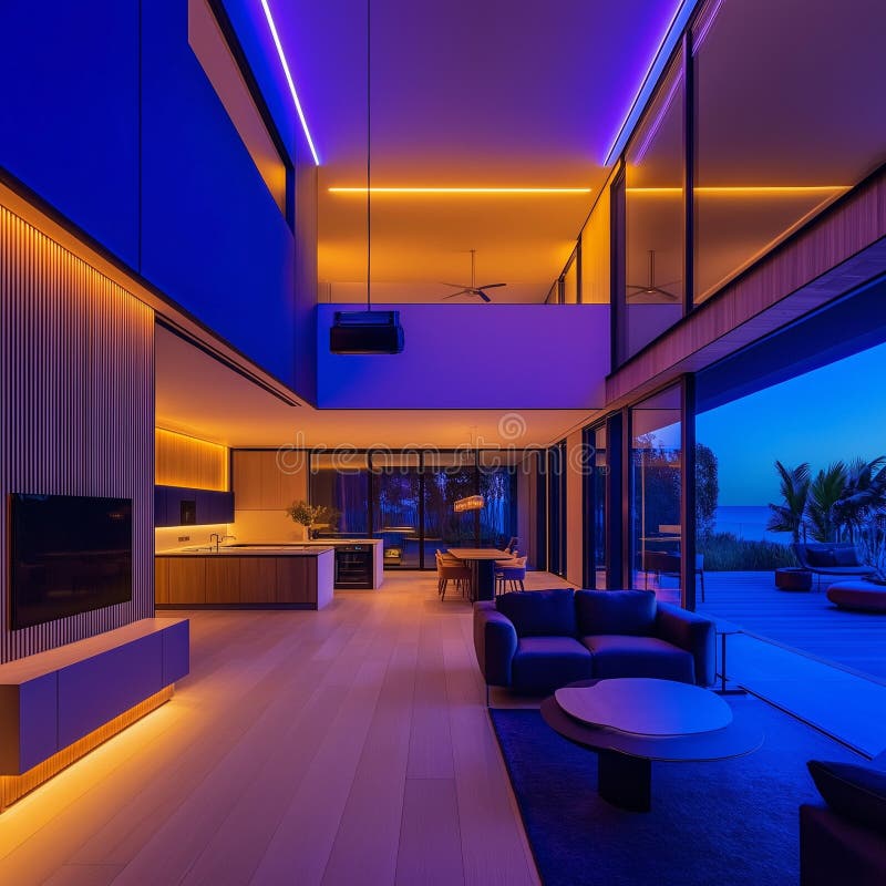 AI-driven Smart Home, Advanced Automation, Virtual Assistant Stock ...