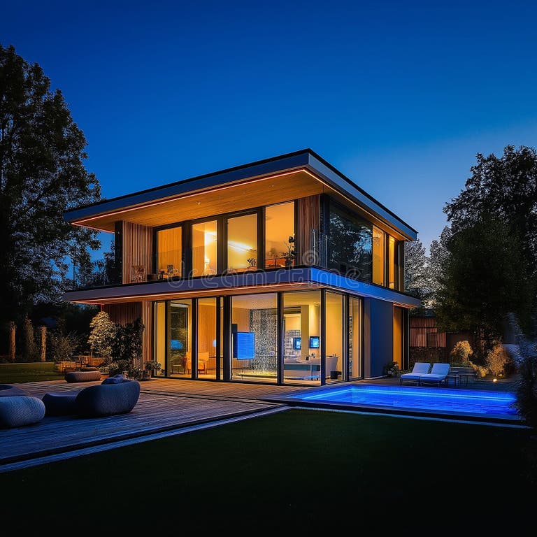 AI-driven Smart Home, Advanced Automation, Virtual Assistant Stock ...