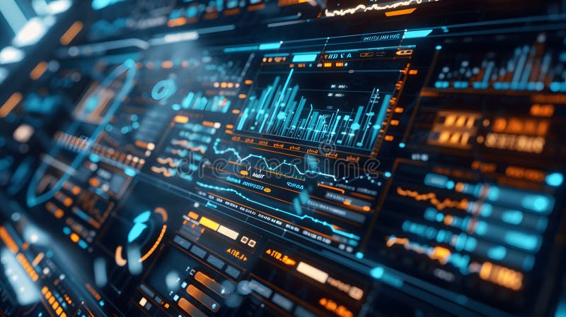 Driven Transaction Processing a Digital Interface Stock Illustration ...