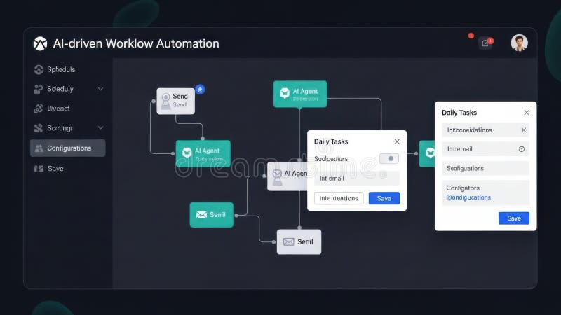 Driven Workflow Automation Interface Stock Illustrations – 383 Driven Workflow Automation ...