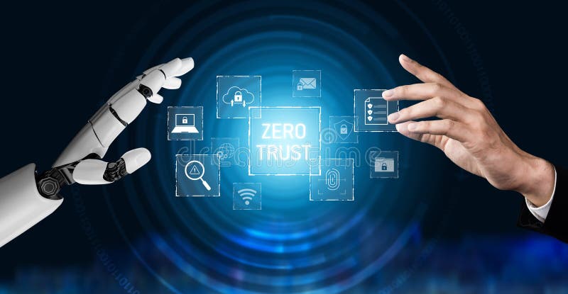 AI-driven Zero Trust Security Platform Vouch Stock Illustration - Illustration of identity, zero ...