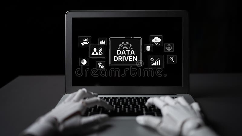AI Supports Data-Driven Business Intelligence and Cloud Strategy Spline Stock Photo - Image of ...