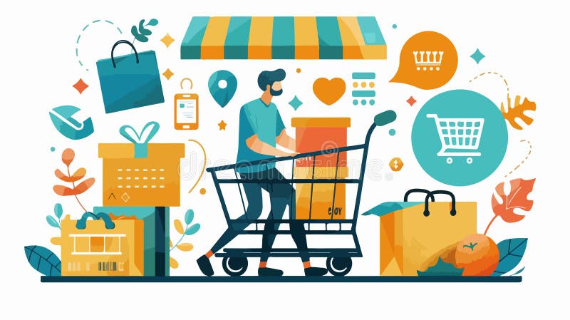 AI E-commerce Abstract Concept Vector Illustration Stock Illustration ...