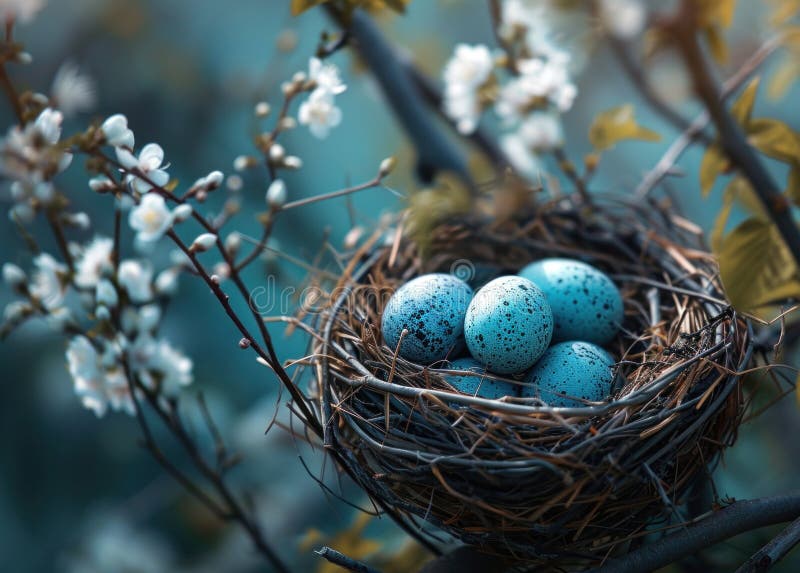 An Ai Easter Egg Nest Screenshot Thumbnail Stock Photo - Image of brown ...