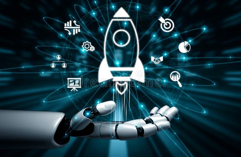 AI Empowering Startups with Smart Growth Tools Vouch Stock Photo - Image of success, smart ...