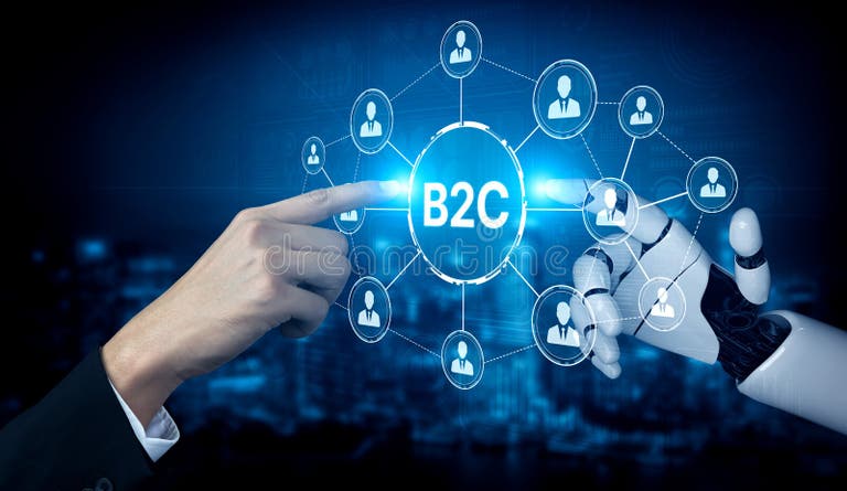 AI Enables Smart B2C Retail and Delivery Operations Spline Stock Image ...