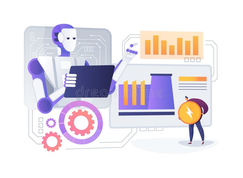 AI Energy Efficiency Solutions Abstract Concept Vector Illustration ...